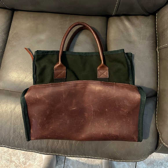 Orvis | Bags | Vintage Orvis Leather And Canvas Tote Bag Msrp 25 | Poshmark